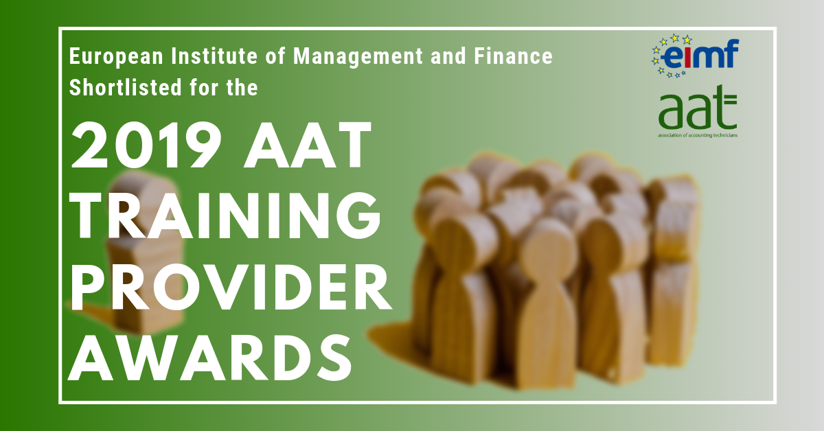 EIMF Shortlisted for the 2019 AAT Training Provider Awards