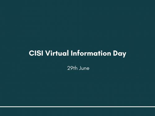 CISI Virtual Information Day! How to Advance your Career with CISI ...