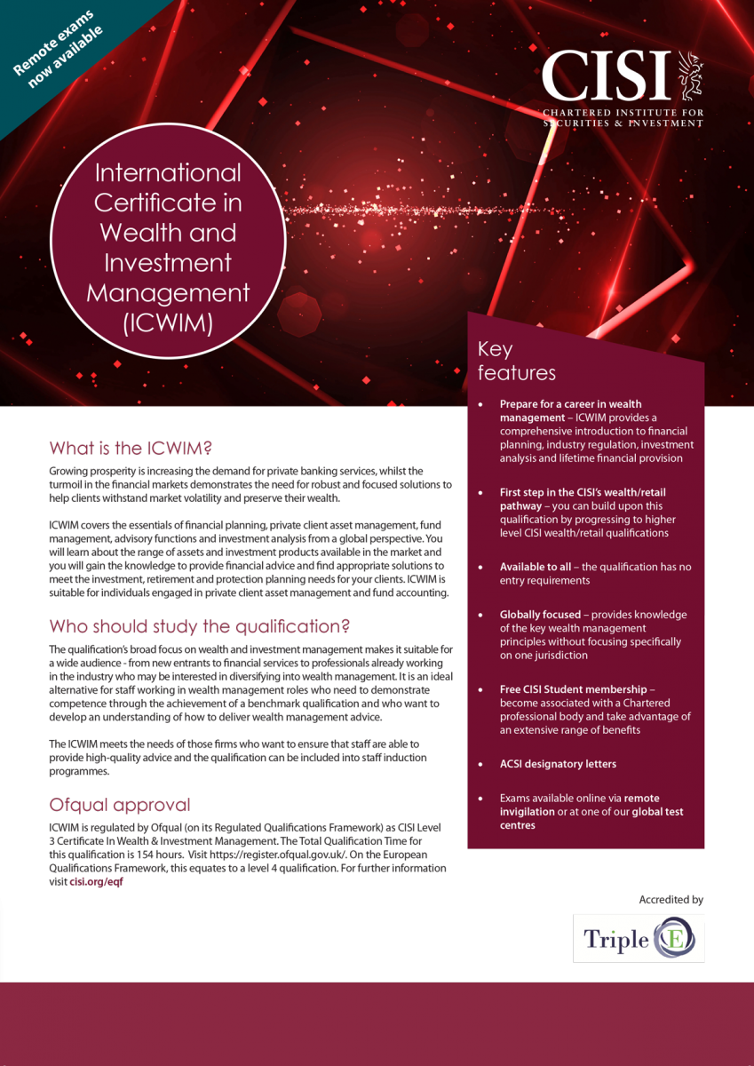 Exclusive Accredited Training Partner of CISI in Cyprus - European ...