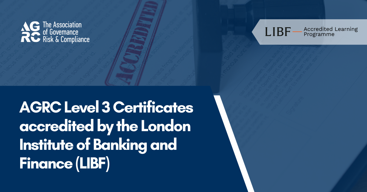 AGRC Level 3 Certificates accredited by the London Institute of Banking ...