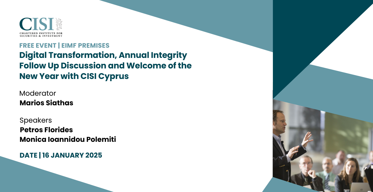 Digital Transformation, Annual Integrity Follow Up Discussion and ...