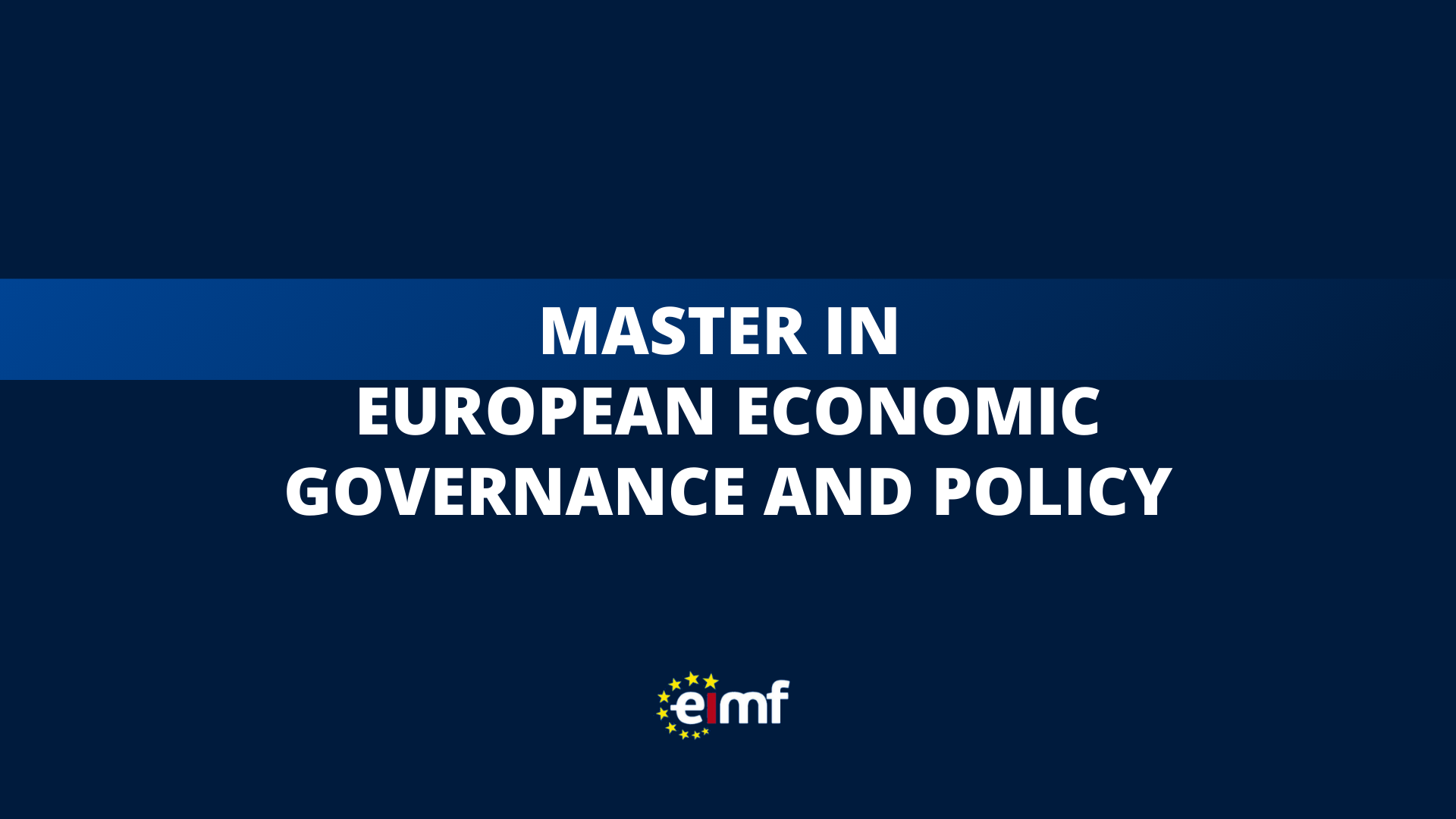 Master in European Economic Governance and Policy - European Institute ...